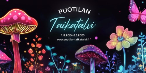 Puotilan kartanon Taikatalvi -valotapahtuma | Puotilan kartano